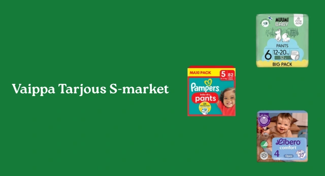 Vaippa tarjous s-market | paras housuvaipat hinta 2026